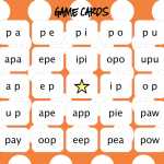 4 Bingo Game Articulation Bundle – Syllables & Initial, Medial and ...
