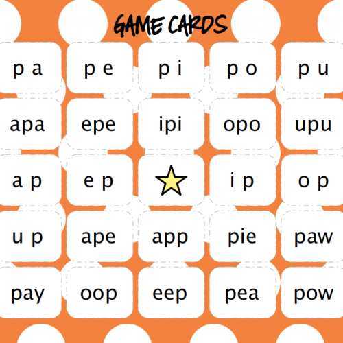 4 Bingo Game Articulation Bundle – Syllables & Initial, Medial and ...